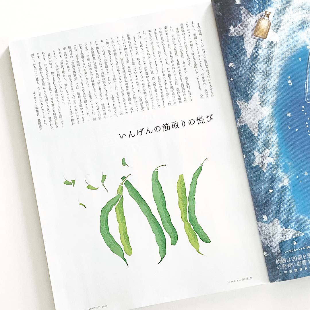 雑誌dancyu 2024年8月号 | tsumura illustration studio